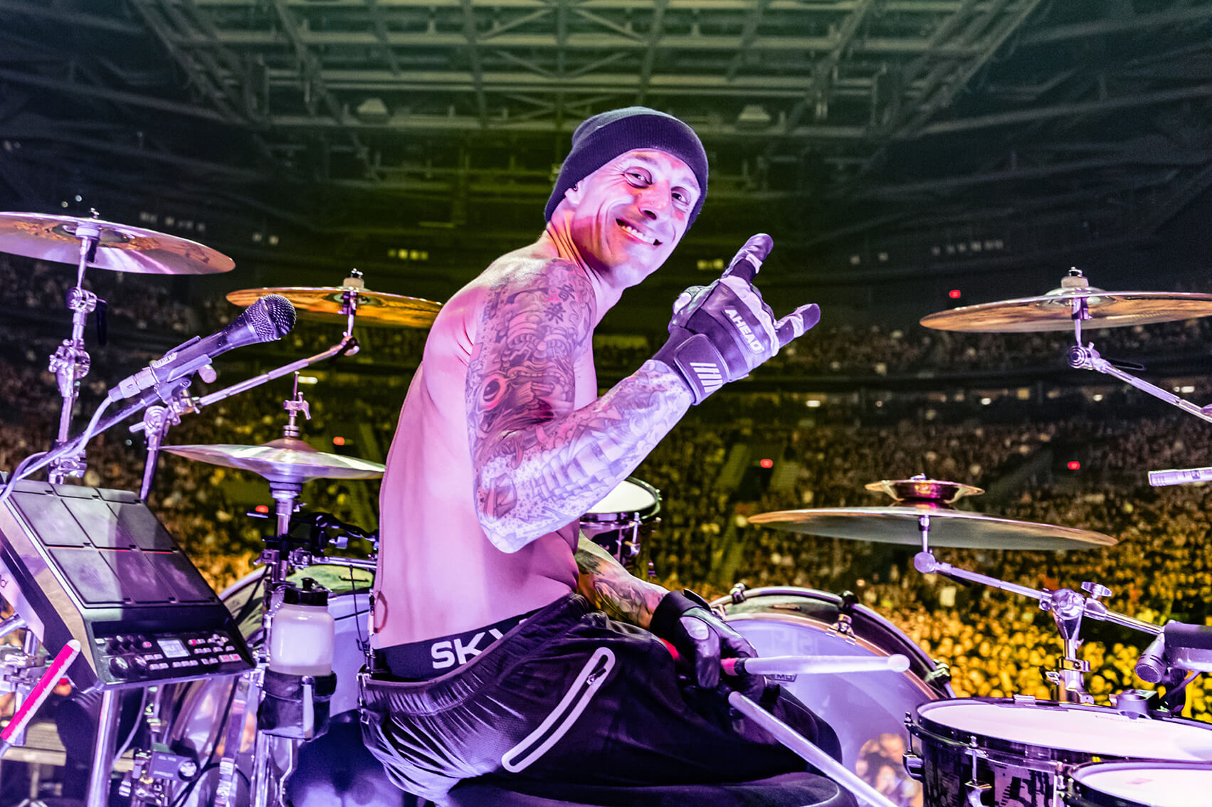 Frank Zummo Visits with School of Rock students on Tour